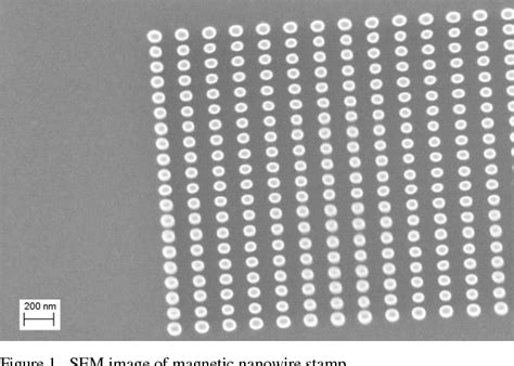 figure 1 from nanomagnetic logic devices fabrication using nanoimprint