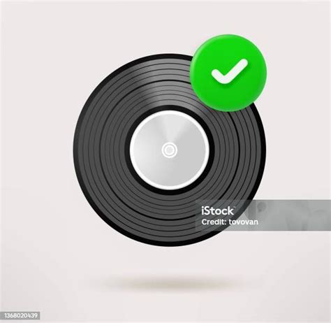 체크마크가 있는 뮤지컬 비닐 디스크 아이콘 3d 벡터 아이콘 0명에 대한 스톡 벡터 아트 및 기타 이미지 0명 3차원 형태 검증 Istock