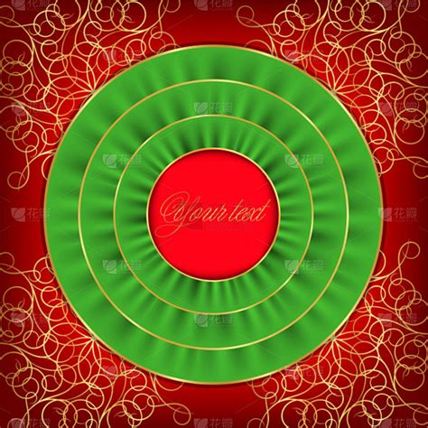 豪华图文框与黄金美术字