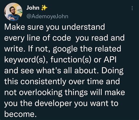 Collins Olayemi On Linkedin As A Software Developer I Remember When I Started Coding I Keep