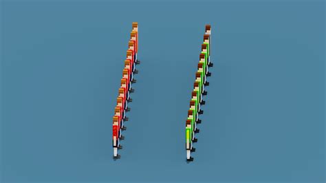 voxel soccer team players model turbosquid 2062137