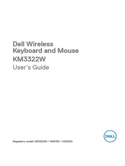 dell wir kybrd mouse km3322w users guide pdf computer keyboard