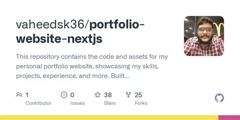 Github Vaheedsk36portfolio Website Nextjs This Repository Contains
