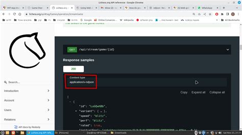 how do you process the data received from api in nd json format mit