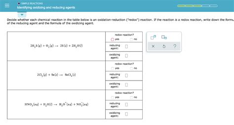 Solved Identifying oxidizing and reducing agents Decide | Chegg.com