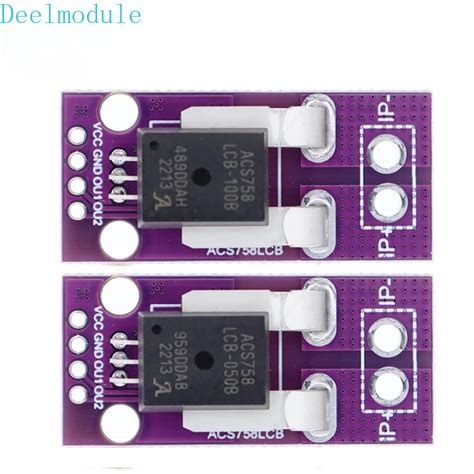 50a 100a Hall Current Sensor Module Linear Analog Ac Dc 33v 5v Acs758 Acs758lcb 050b 100b Pff T