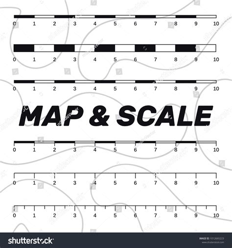 Map Scales Graphics Measuring Distances Scale Vector De Stock Libre