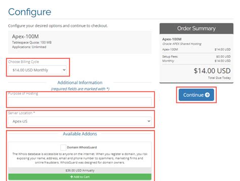 step by step guide to purchasing any oracle apex hosting plan knowledgebase maxapex hosting