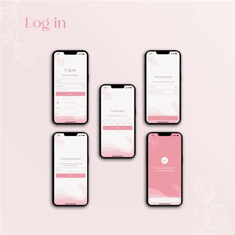 Flower Delivery App Log In Pages Ui Design On Behance