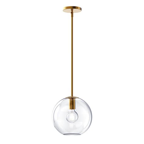 Clear Globe Lights Bubi Minimalist 5 Light Glass Globe Shade Sputnik