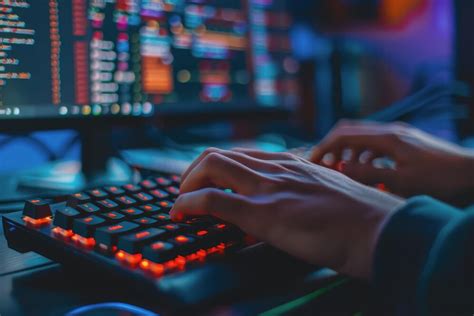 Premium Photo Programmers Hands On Keyboard Writing Source Code