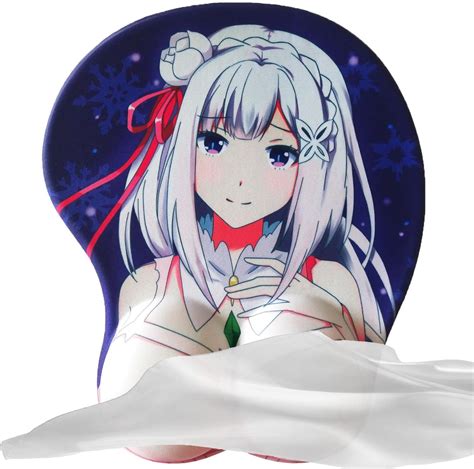 sexy anime cute gel carpal tunnel mouse pad with wrist