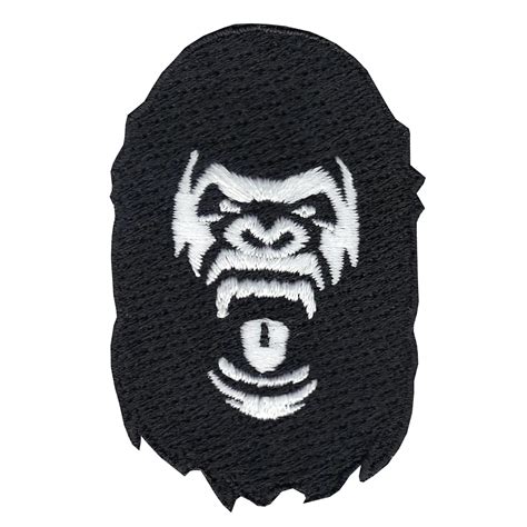 Ape Head Embroidered Iron On Patch Patch Collection