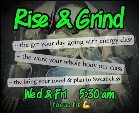 Focus ️ New Class Rise And Grind Bootcamp Style 💪 This Class Is A