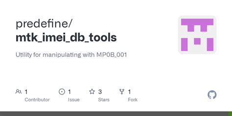 Github Predefinemtkimeidbtools Utility For Manipulating With