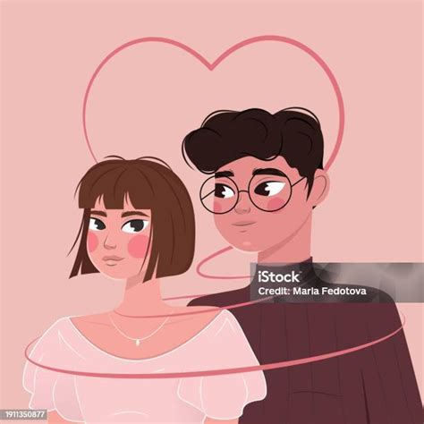 행복한 사랑하는 커플 만화 사람들 해피 발렌타인 데이 일러스트 벽지 초대장 포스터 벡터 일러스트 레이 션 Junts Pel Sí