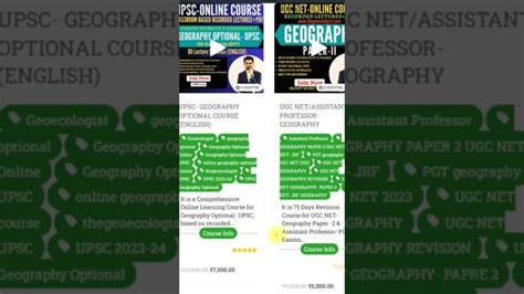 Geography Optional Course Ugc Net Upsc Viral Shorts TheGeoecologist