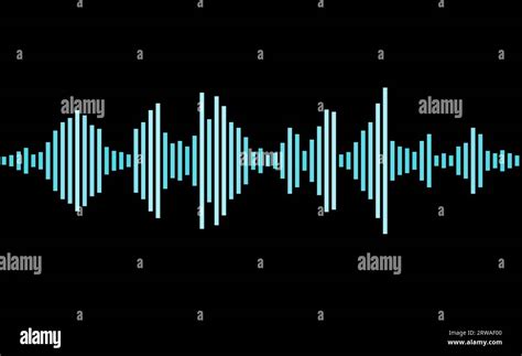 Audio Levels Simple Vector Blue Sound Wave Display Audio Waveform