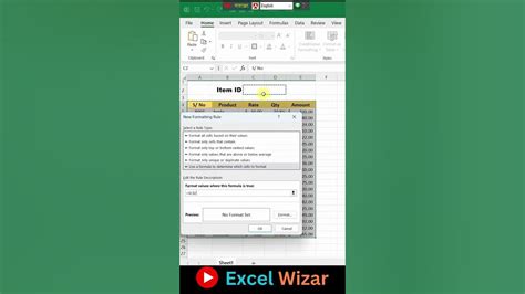 Master Row Highlighting in Excel with Conditional Formatting - Easy Tutorial #datavisualization ...