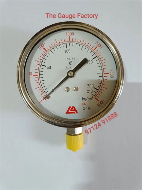 100mm 210 Kg 3000 Psi Ss Pressure Gauges At ₹ 650 Fatehpura