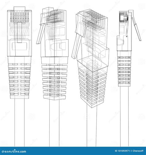 Ethernet Connector Pinout Color Code Straight And Crossover Rj45