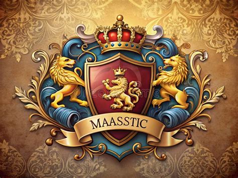 Vintage Crest Emblem Design With Ample Space For Text Perfect For Logos