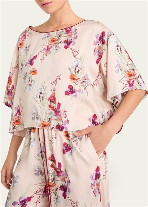 Cinq A Sept Alba Iris Bouquet Top Bergdorf Goodman