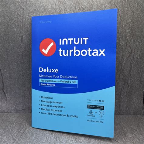 Used Intuit Turbotax Deluxe 2023 Federal Returns E File State Returns Windows And Mac Ubb Threads
