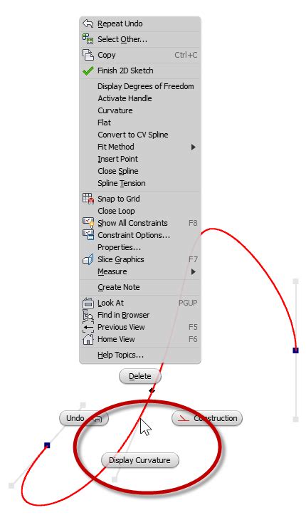 autodesk inventor 2014 modify curvature display ui bug