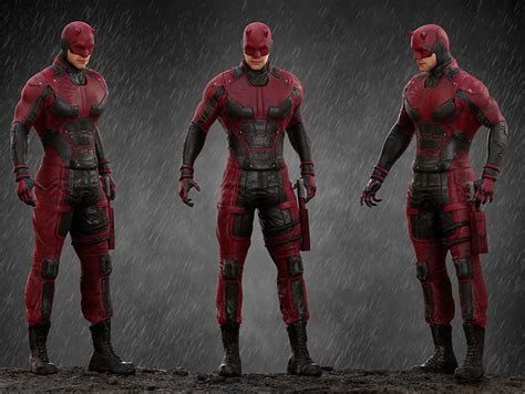 3d Model Daredevil Vr Ar Low Poly Cgtrader