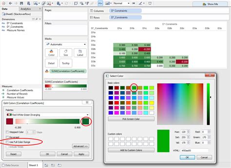 Using Tableau To Create A Heatmap Stack Overflow