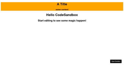 React Hooks Outside Examples Codesandbox
