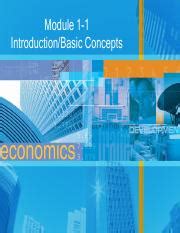 Econ 101 Module 1 Pdf Module 1 1 Introduction Basic Concepts ECONOMICS From The Greek Word
