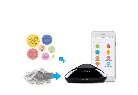 Broadlink Rmpro Ir Rf Wi Fi One In All Universal Remote Control Black