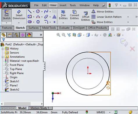 Solidworks Tutorial Sweep Tutorial45