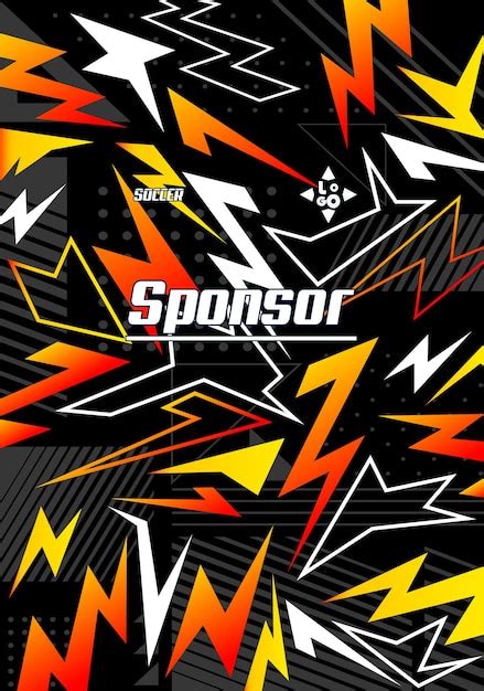 저지 배경 디자인 템플릿 프리미엄 벡터