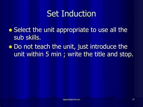 Ppt Set Induction Skill Powerpoint Presentation Free Download Id 95101