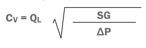 CV Calculation And Flow Coefficient Table