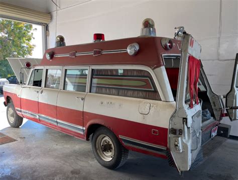 Rare Vintage Ambulance Grouping International Harvester Travelall For Sale