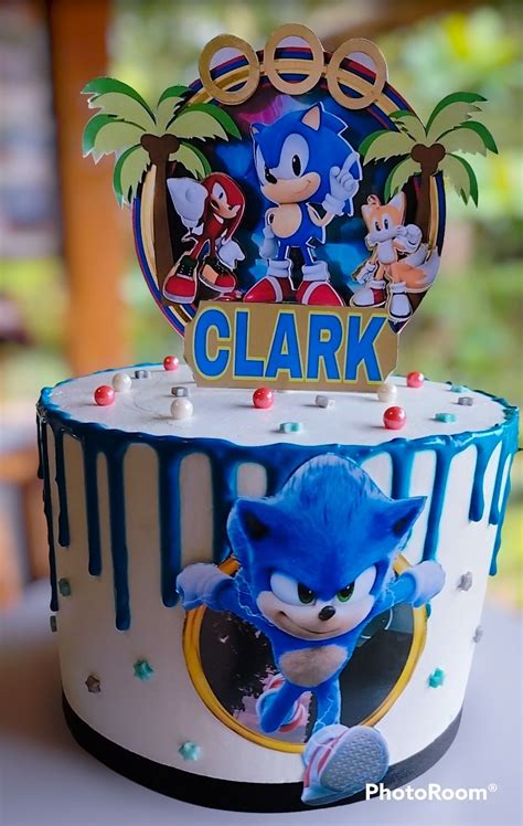 Sonic Cake Design In 2024 Sonic Cake Sonic Birthday Cake Sonic