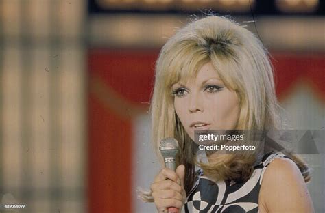 1968 American Singer And Actress Nancy Sinatra Performs On Stage At