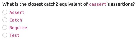 Solved When Executing A Catch2 Test Suite If A Test Case