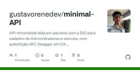 Github Gustavorenedev Minimal Api Api Minimalista Feita Em Parceria Com A Dio Para Cadastro