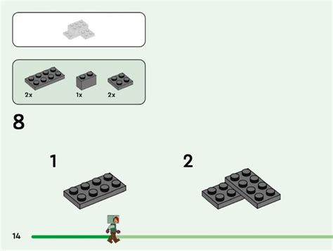 Lego Instructions For Set 21274 The Warden Encounter Minecraft