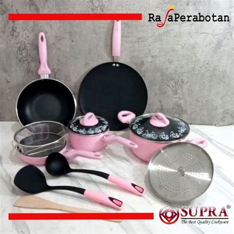 Jual Supra Panci Set 12 Pcs Supra Rosemary Premium Cookware Set Supra