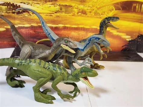 Jurassic World Full Velociraptor Squad Blue Delta Echo Mercadolibre