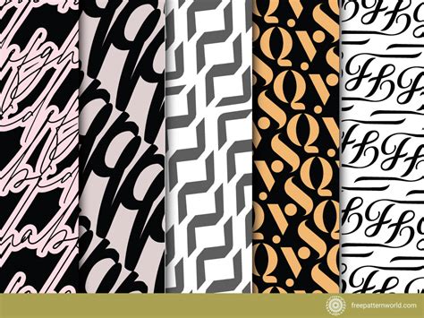 Typography Pattern Designs Behance
