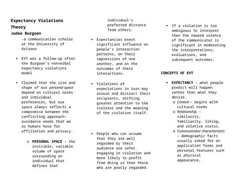 Docx Expectancy Violation Theory Handout Dokumen Tips
