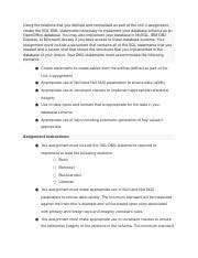 Programming Assignment Unit 5 Docx Using The Relations That You