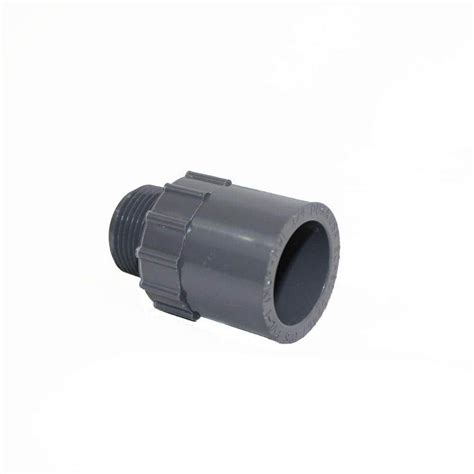 Dura 2 In Sch 80 Pvc Mpt X Slip Male Adapter C836 020 The Home Depot